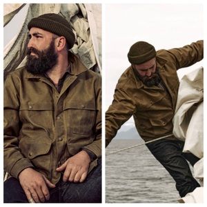 Filson | Jackets & Coats | Filson Tin Cloth Cruiser Dark Tan Jacket ...